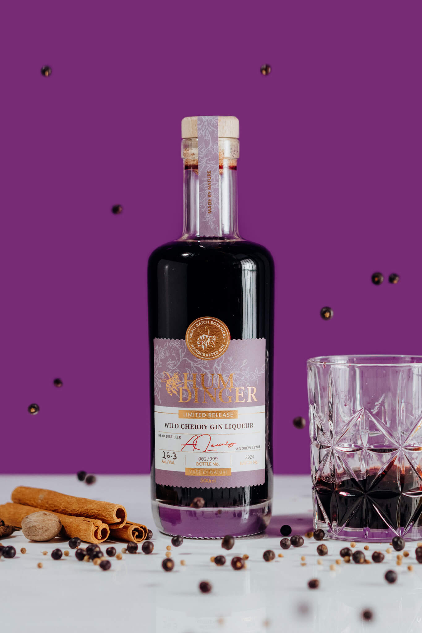 Humdinger Cherry Gin Liqueur - New Zealand Gin – Humdinger Gin